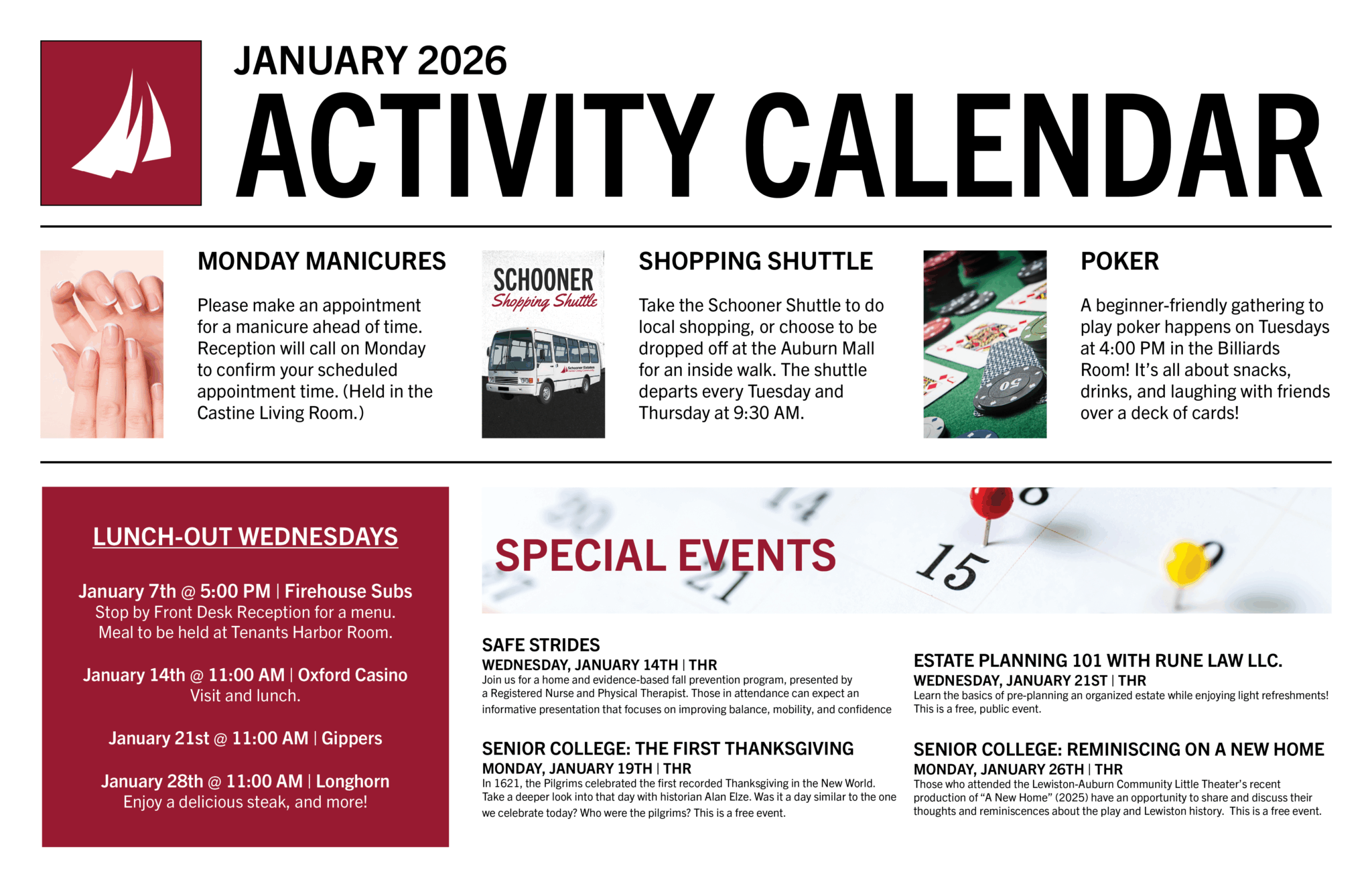 January 2026 Activity Calendar - Schooner Estates — A MaineSail Care ...