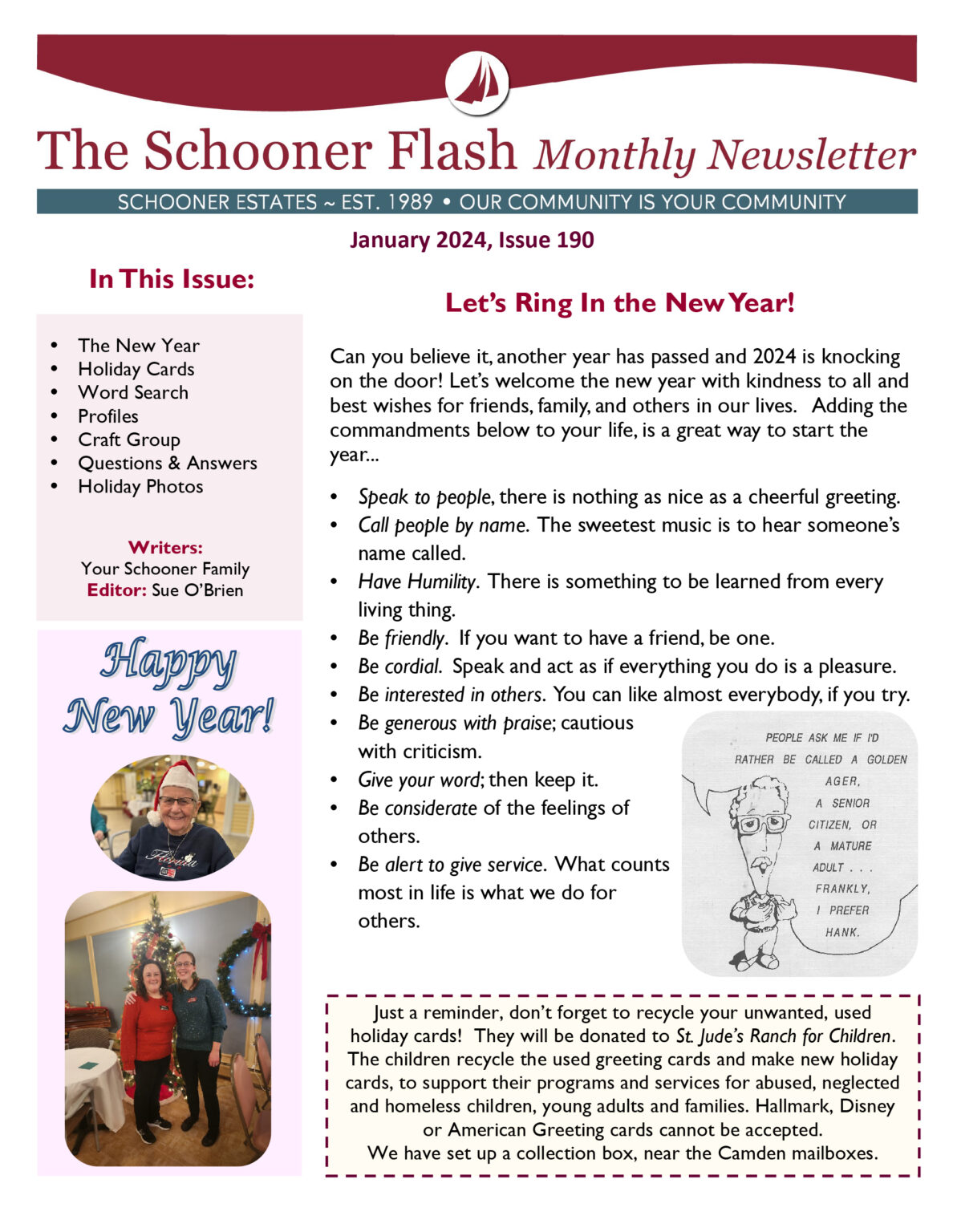 January 2024 Schooner Flash Newsletter