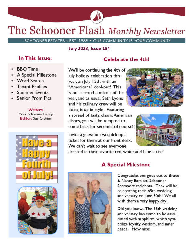 July 2023 Schooner Flash Newsletter